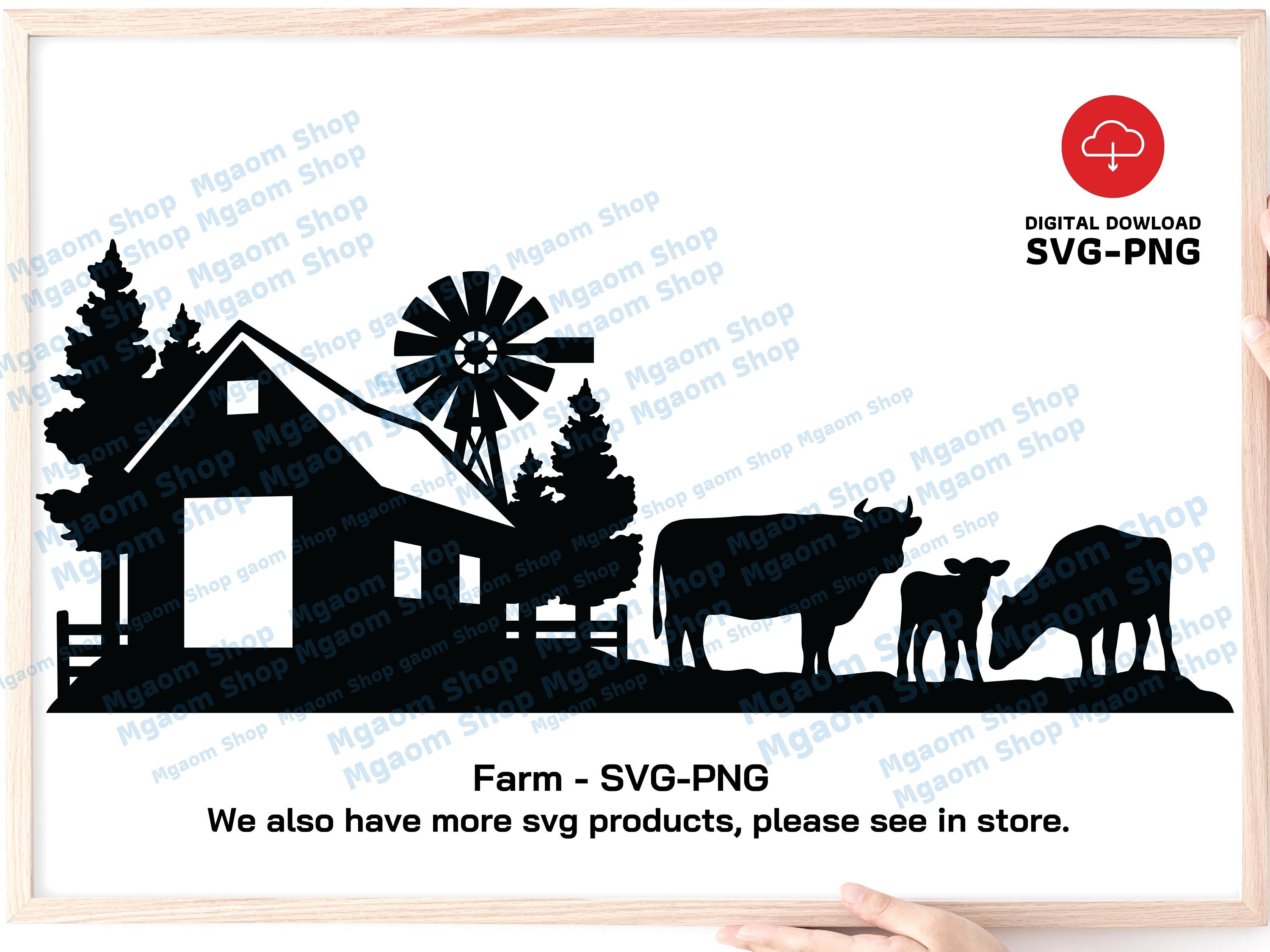 Farm Svg 3 Farm Scene Svg File Family Farm Svg Barn Svg - Etsy