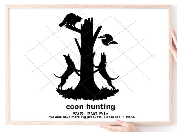 Night Coon Hunting SVG Png File Hounds Hunter SVG File - Etsy