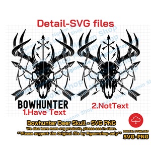 Bowhunter Svg, Hunting Svg, Bowhunter Deer Skull Svg, Hunter Archer Svg ...