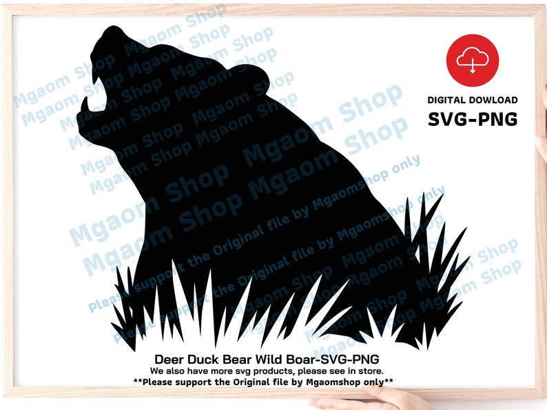 Deer Duck Bear Wild Boar SVG Hunting Svg Animal Scene Svg - Etsy