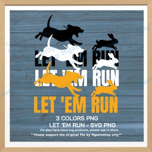 Beagle Hunting Rabbit SVG: Let 'em Run Design (digital Download) - Etsy