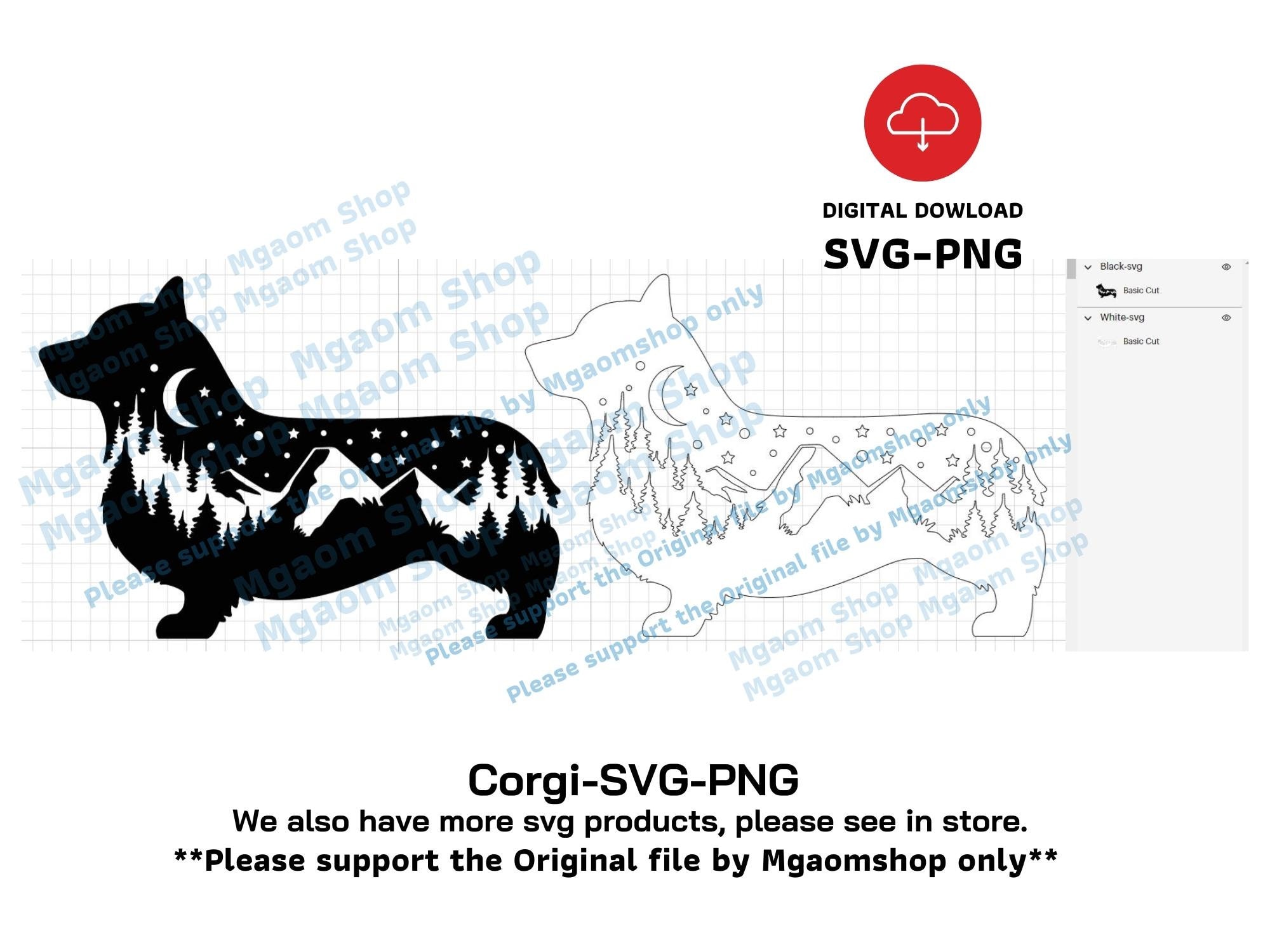 Corgi SVG Corgi Dog SVG Corgi Nature Scene Svg Dog Svg - Etsy
