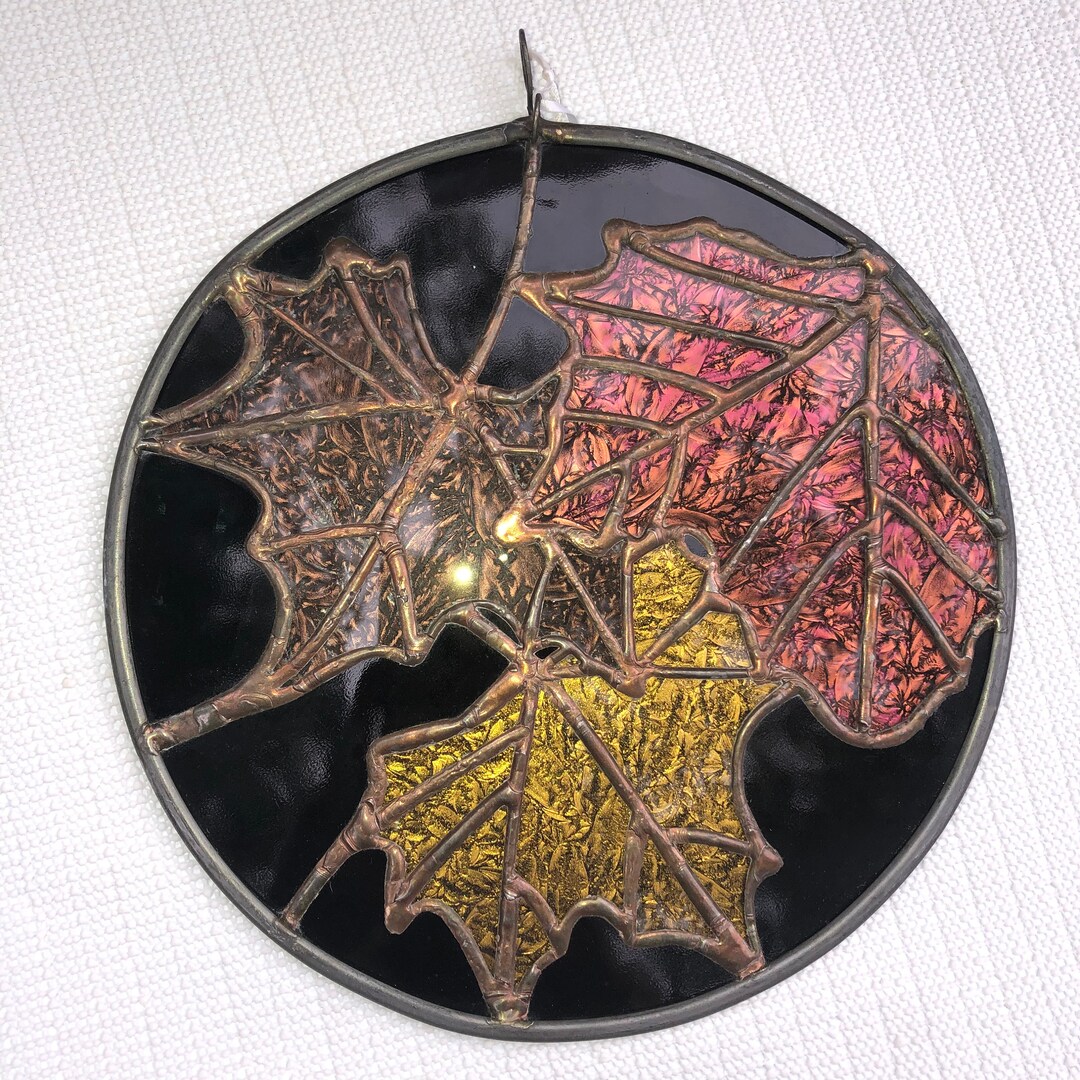 Autumn Leaves Stained Glass - Etsy