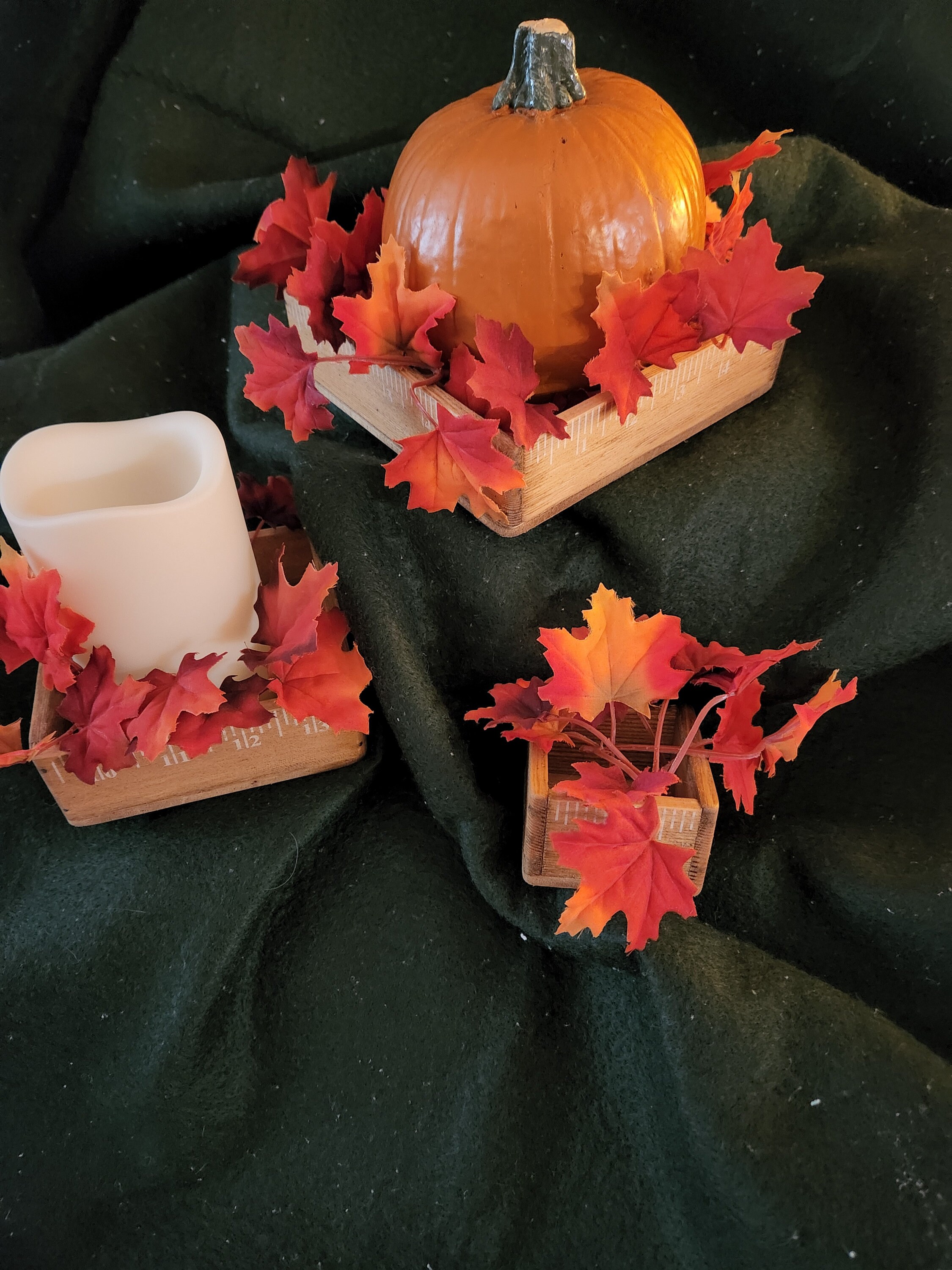 Wooden Yardstick Box, Country Style Box, Decorative Table Box, Country ...