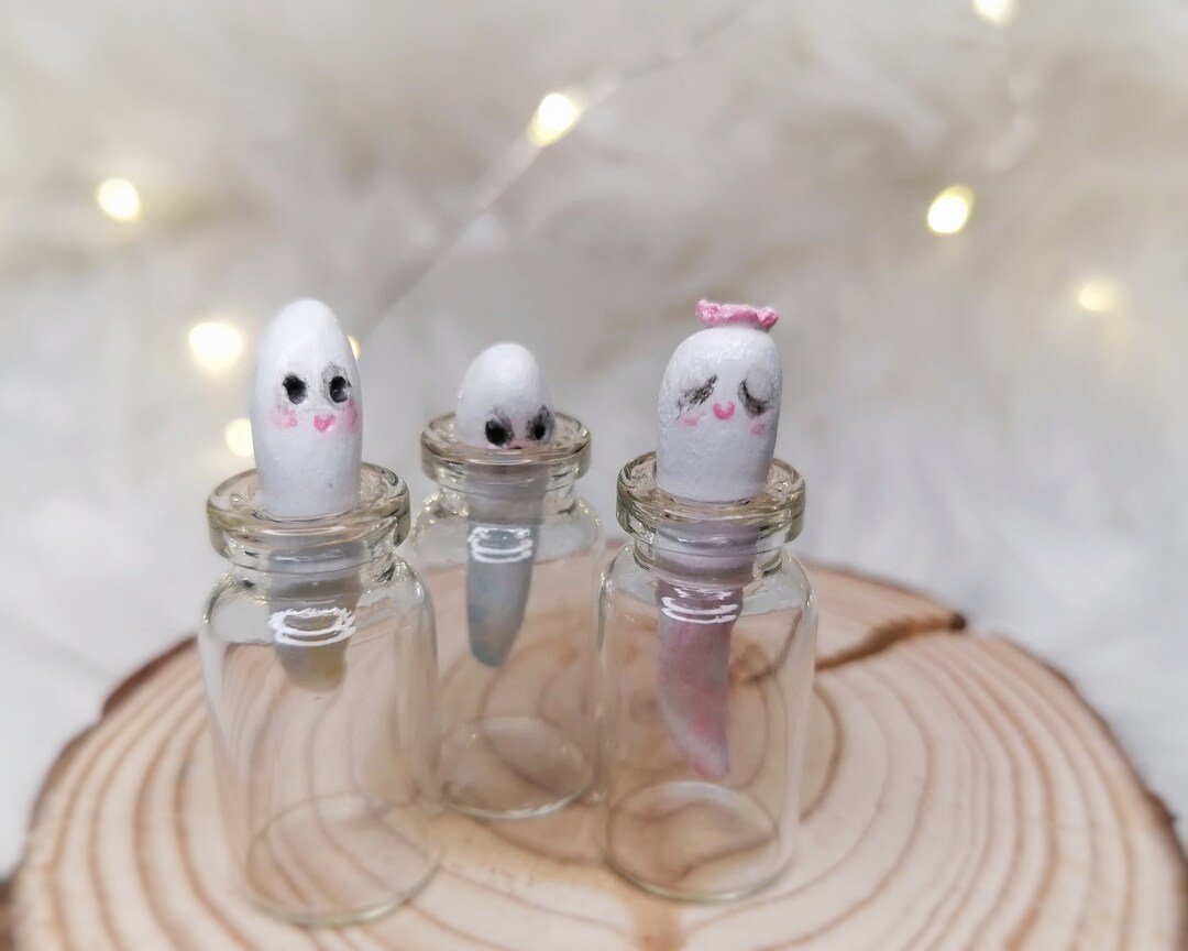 Genie in a Bottle - Clay Figurine | Micro Miniature Ghost | Genie in ...