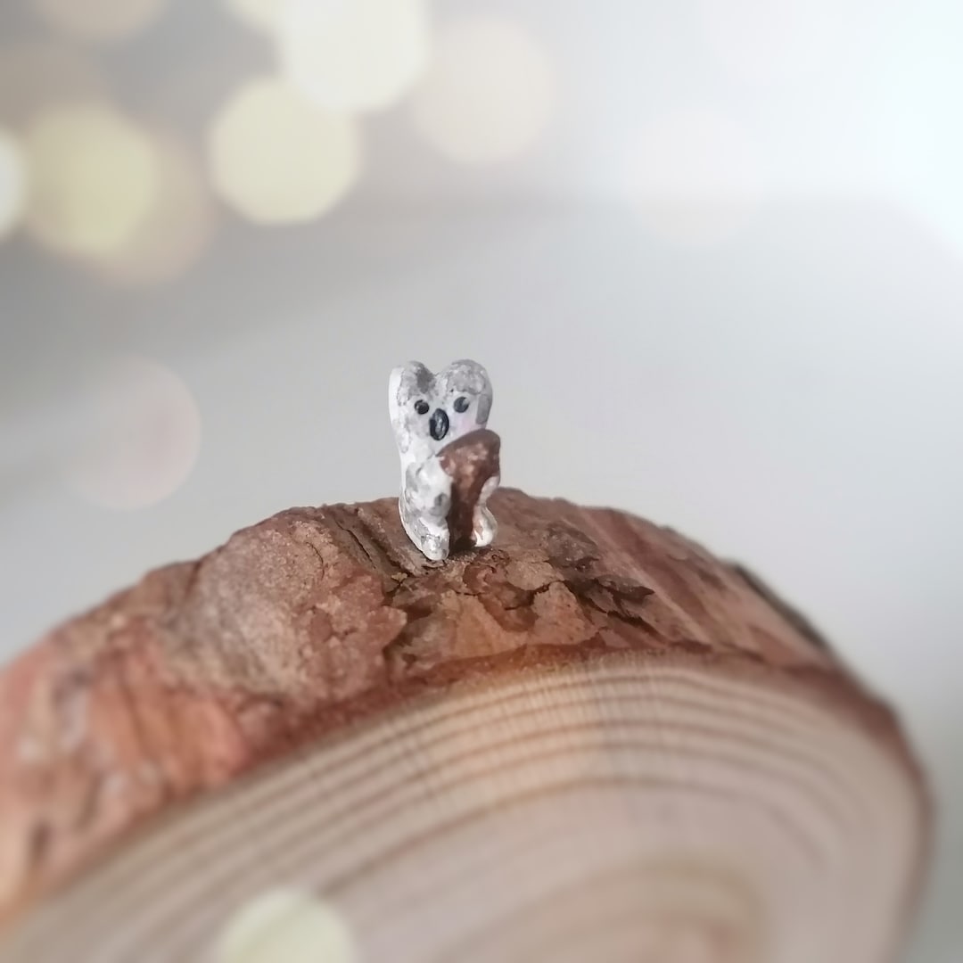 Miniature Micro Koala Cute Little Stuff Kawaii Clay Figure Handmade ...