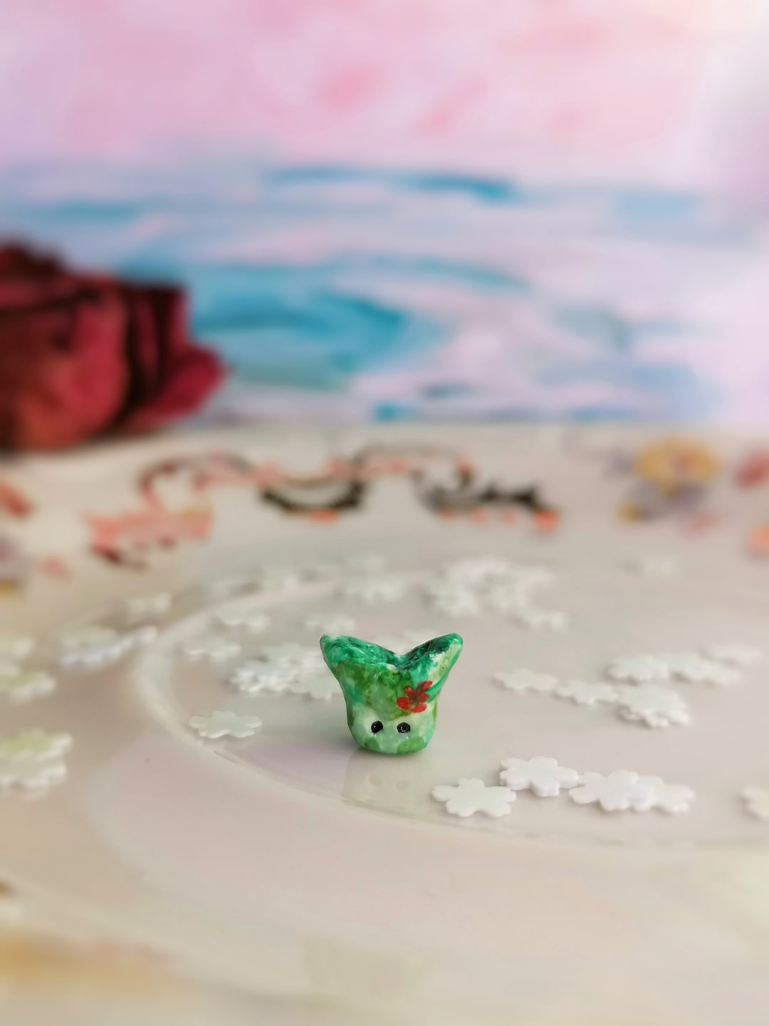 Miniature Plantlets Micro Mini Clay Figures Clay Figure Miniature Plant ...