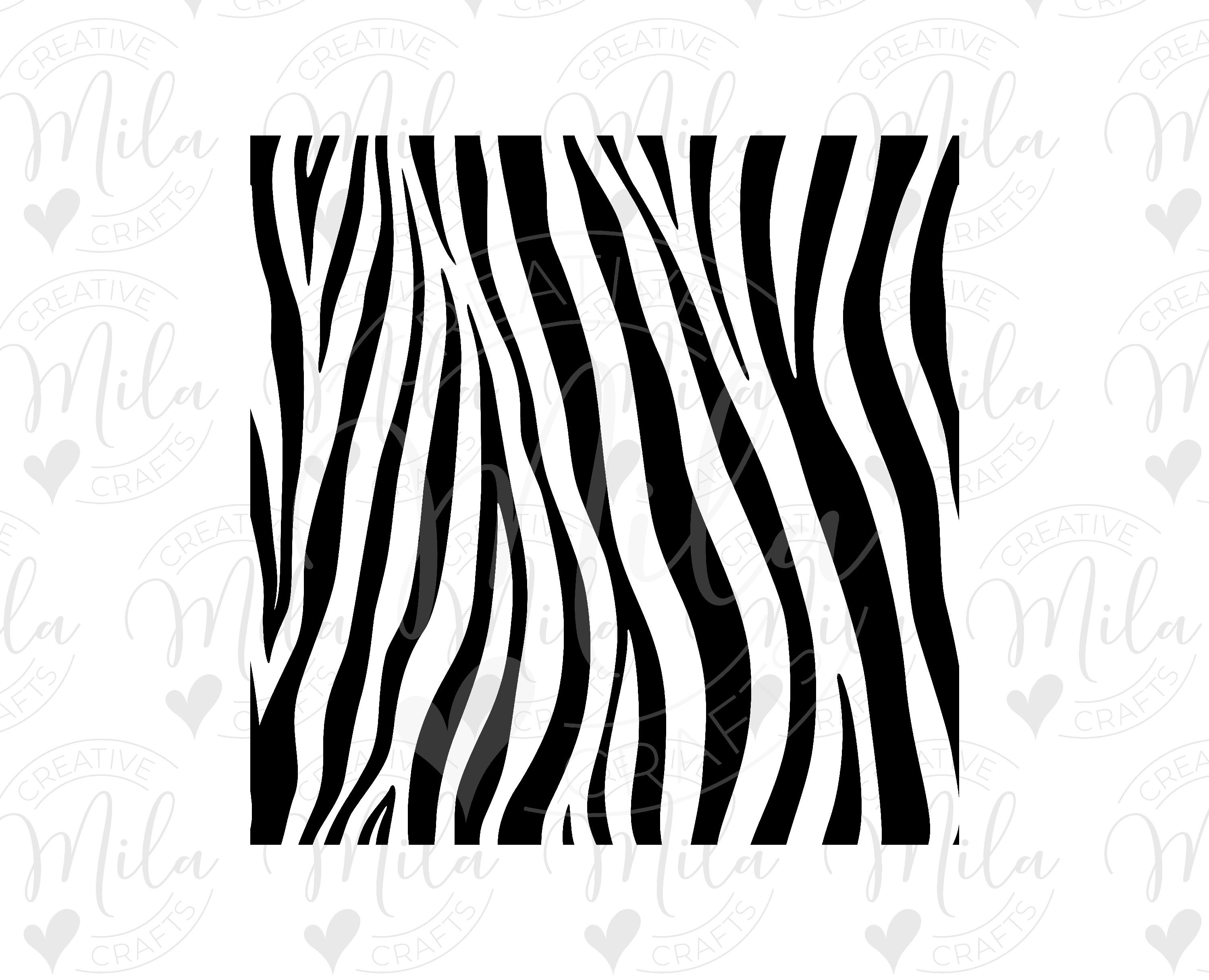 Zebra Animal Print Seamless Pattern Design, Hand Drawn Vector ...