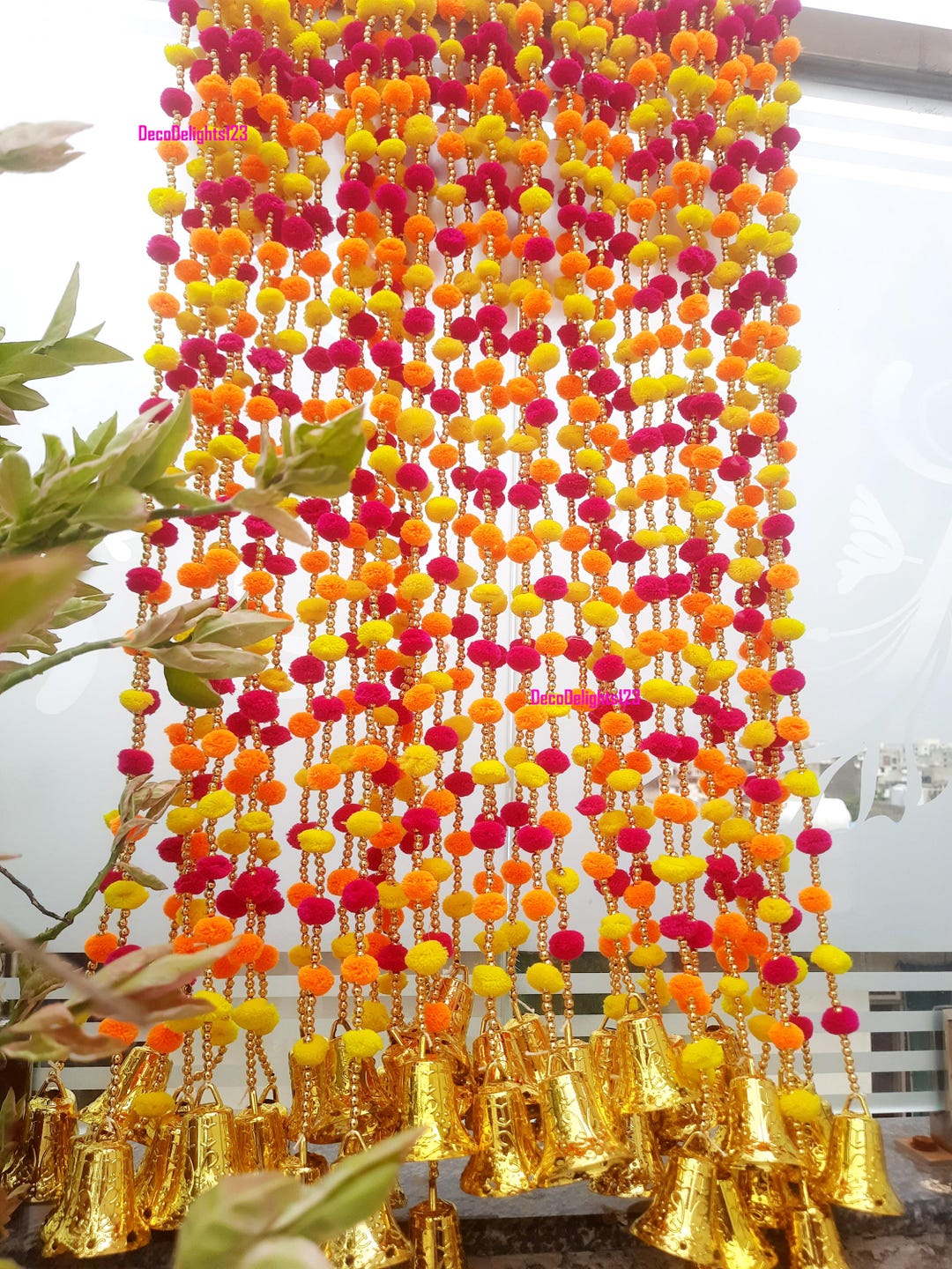 Indian Wedding & Party Backdrop String, Christmas Bell String Wholesale ...