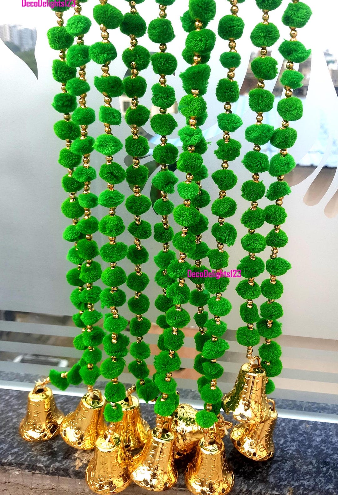 Indian Pom Pom Bell Decor,mahandi Decor - Etsy