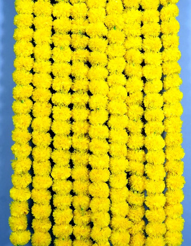 50 Pc SALE ON Indian Marigold Flowers Artificial Decorative Deewali ...