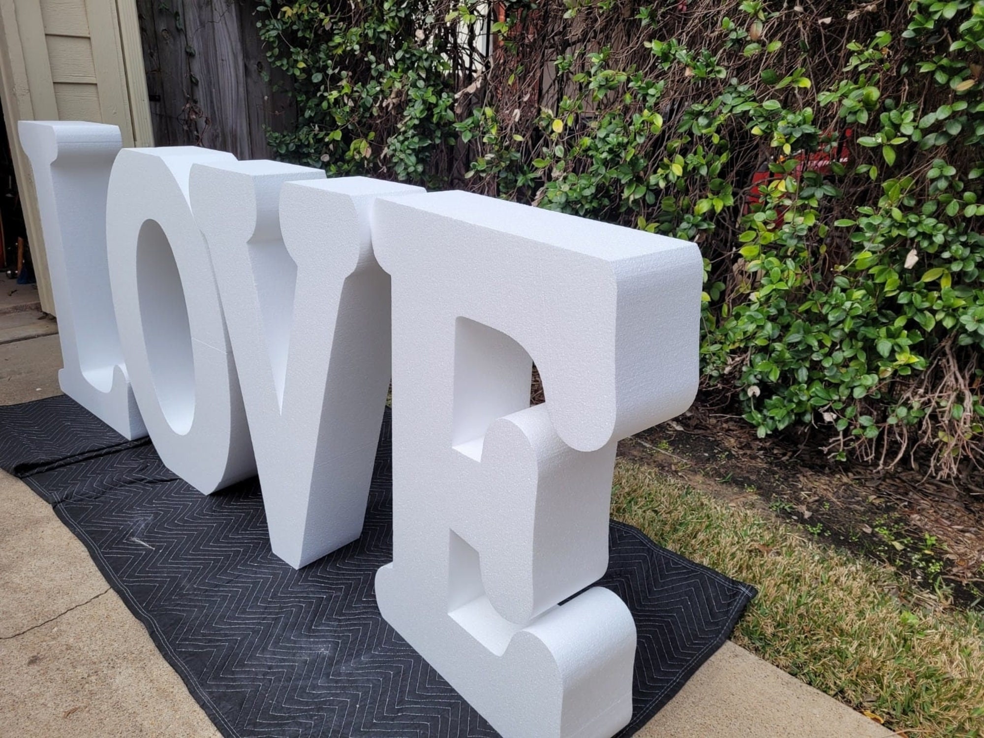 Giant 3D 4 Letters for Occasions, Table Top, Valentine , Gifts , Yard ...