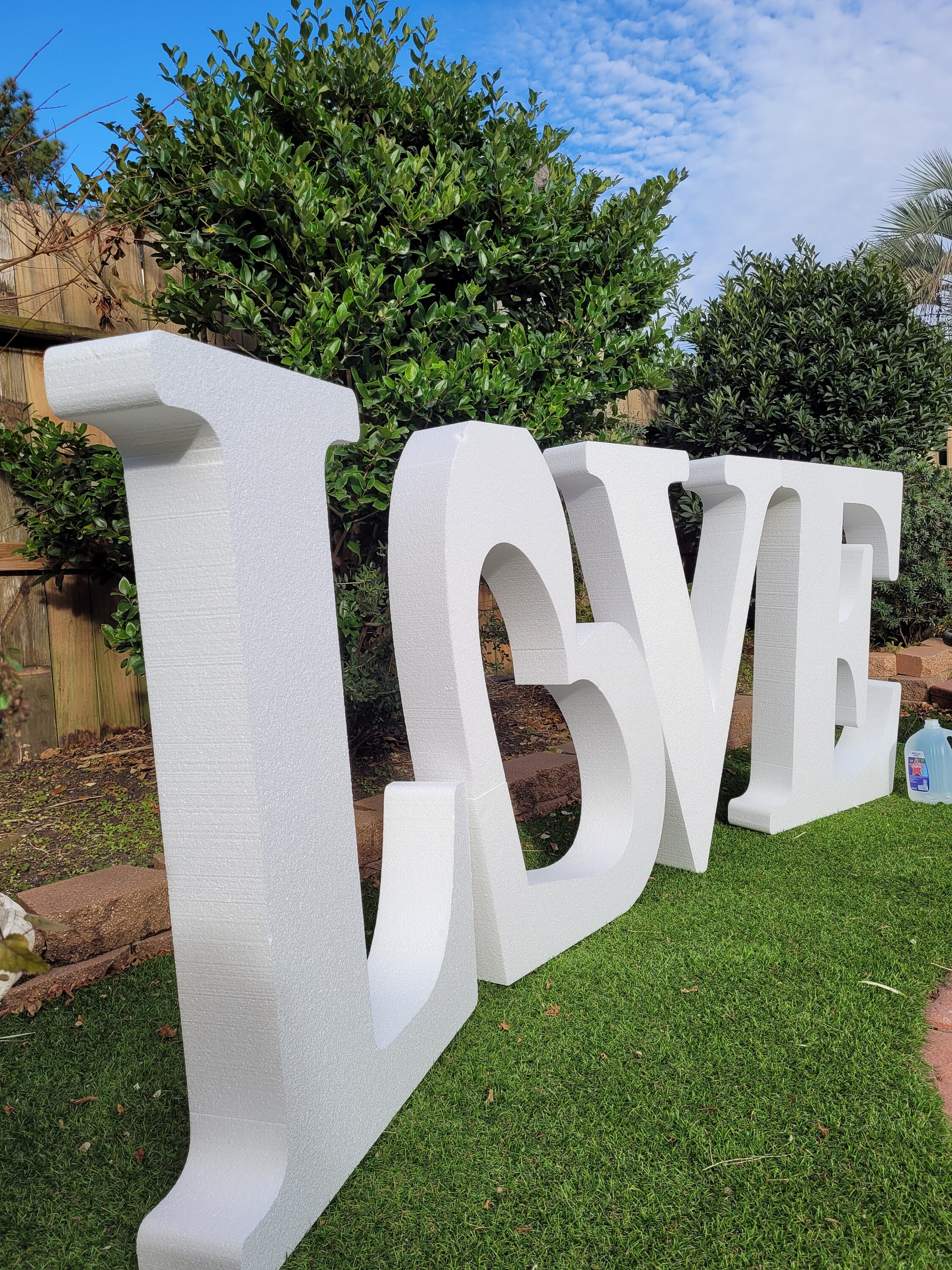 Giant 3D Foam Letters for Table Top of Yard or Gift , Baby Shower ...