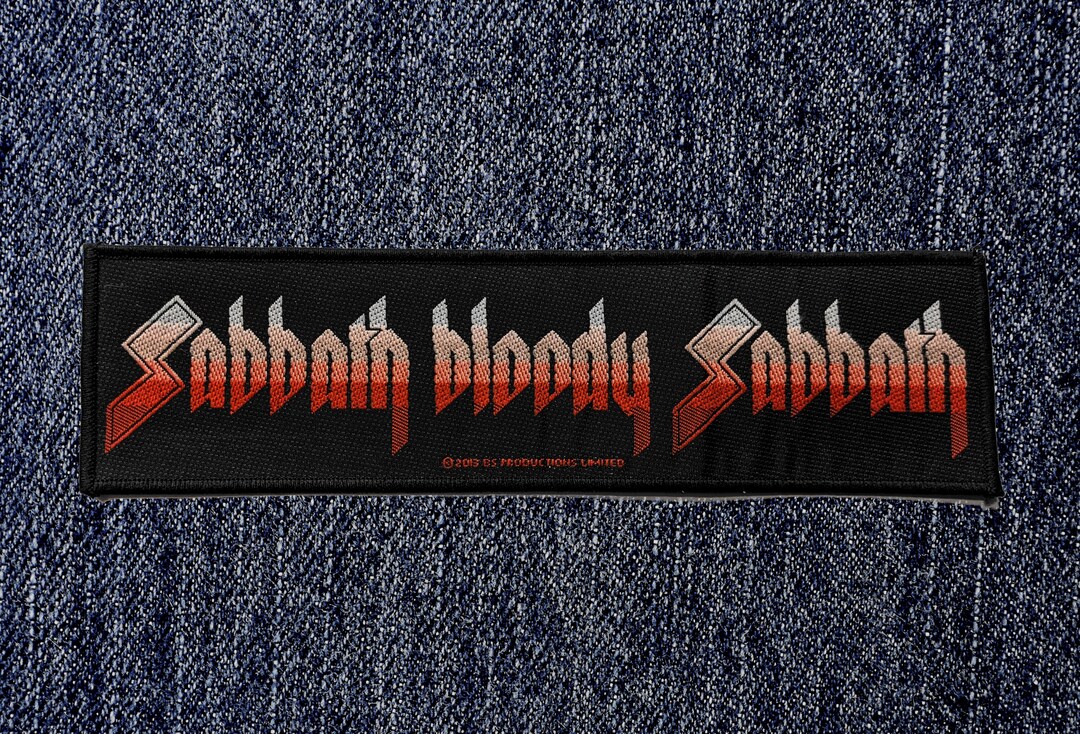 Black Sabbath Sabbath Bloody Sabbath Woven Sew on Super Strip Patch ...