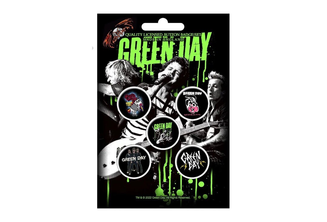 Green Day Revolution Collectors Pin Badge Set Rare/brand New/official ...