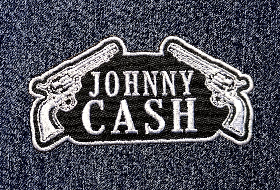 Johnny Cash Gun Embroidered Iron-on Patch Brand - Etsy