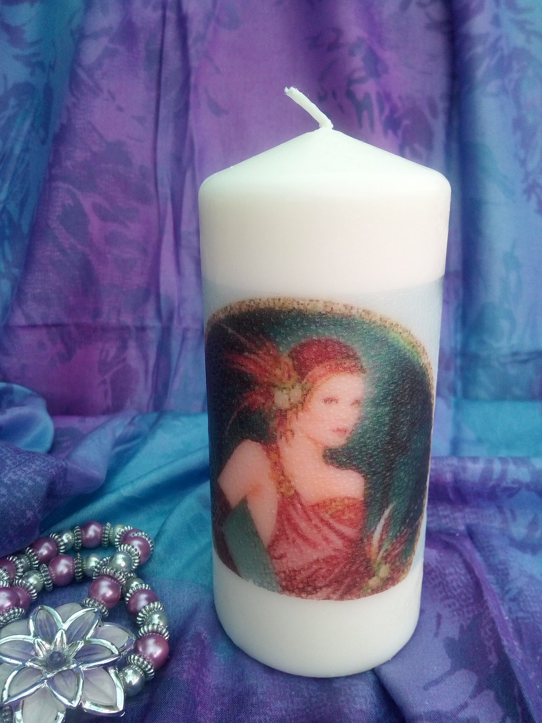 Deco Pillar Candles Hand Decorated Family Perfect Gift Decoration - Etsy