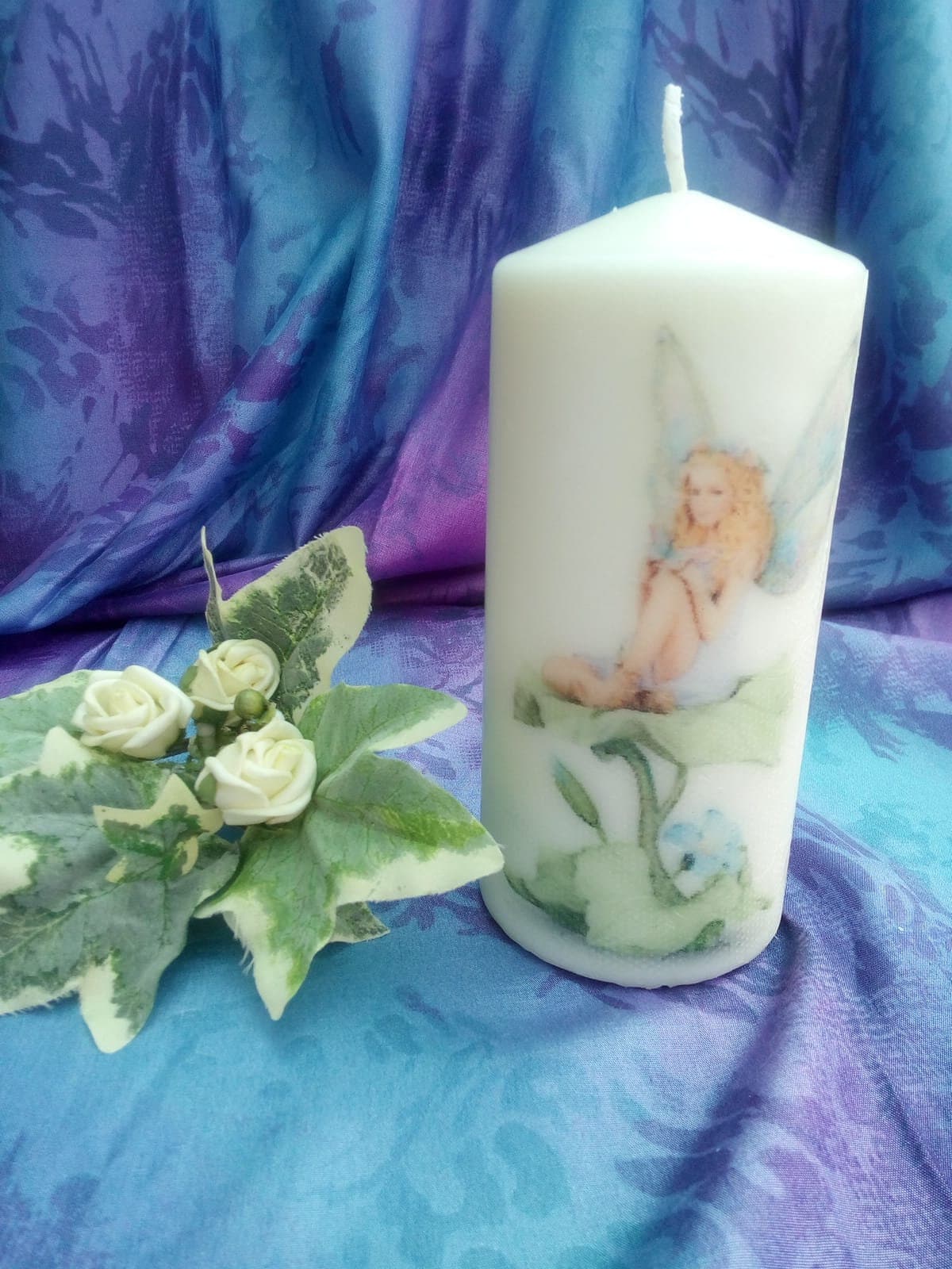 Fairy Pillar Candles Hand Decorated Family Perfect Gift Decoration ...
