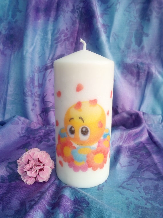 Emoji Pillar Candles Hand Decorated 15cm High Perfect Gift | Etsy