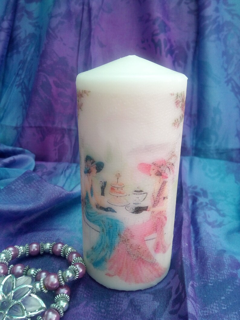 Deco Pillar Candles Hand Decorated Family Perfect Gift Decoration - Etsy