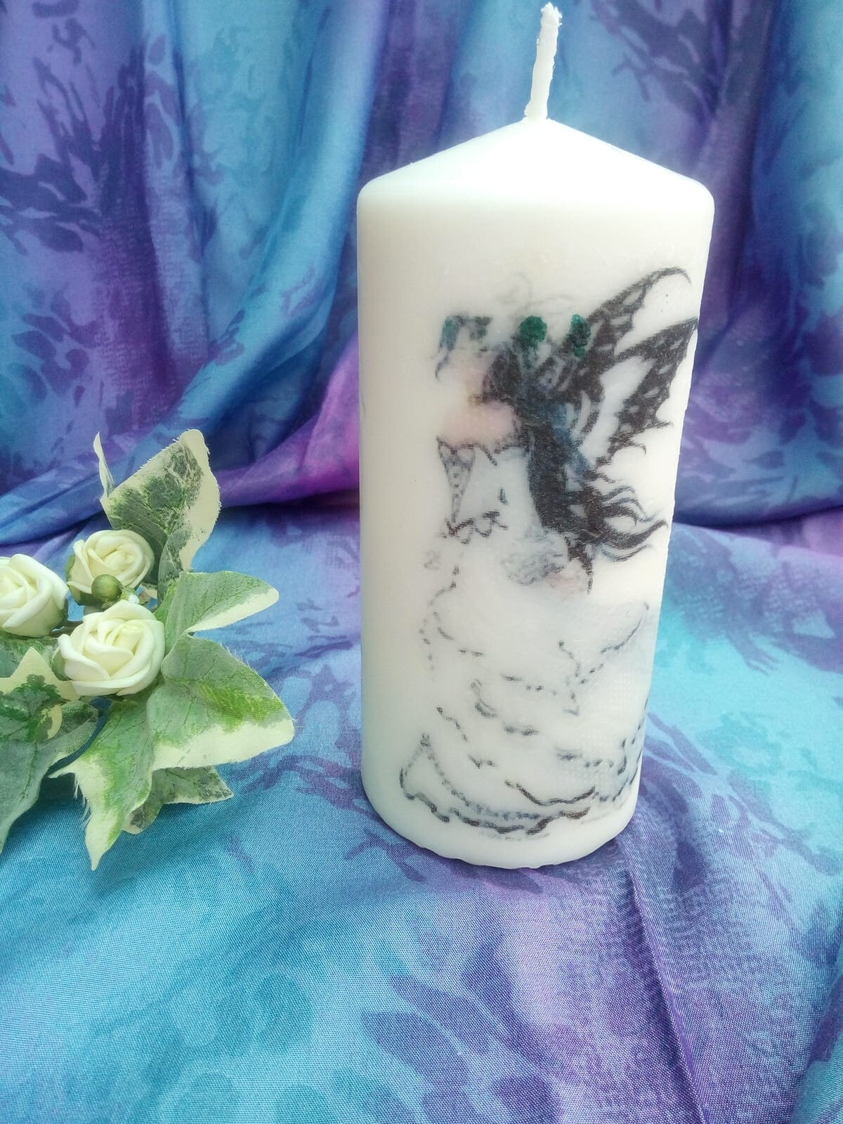 Fairy Pillar Candles Hand Decorated Family Perfect Gift Decoration ...