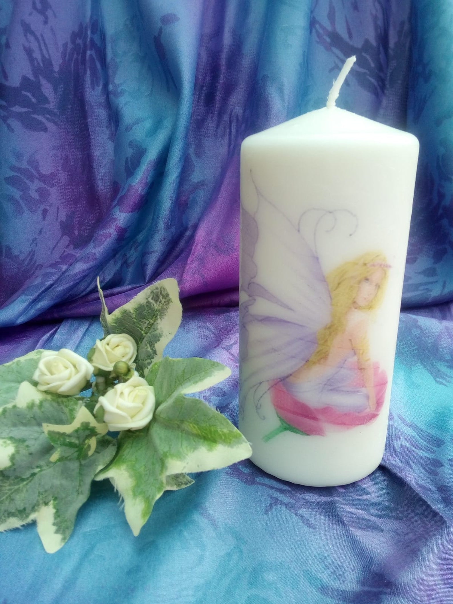 Fairy Pillar Candles Hand Decorated Family Perfect Gift Decoration ...