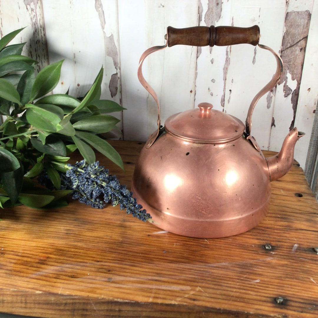 Vintage Copper Tea Kettle, Vintage Copper Tea Pot - Etsy