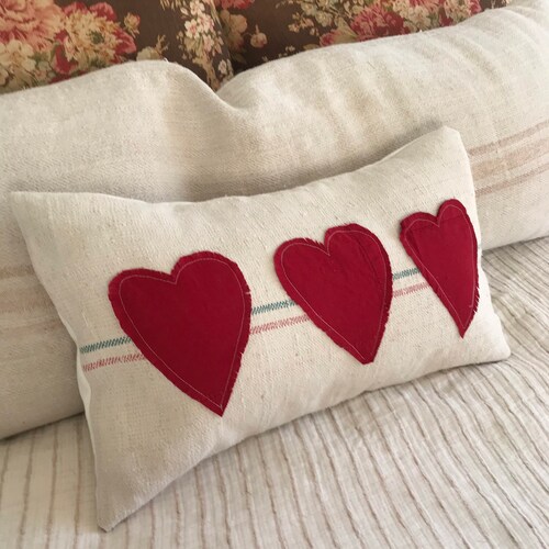 Handmade Open Heart Pillow - Etsy