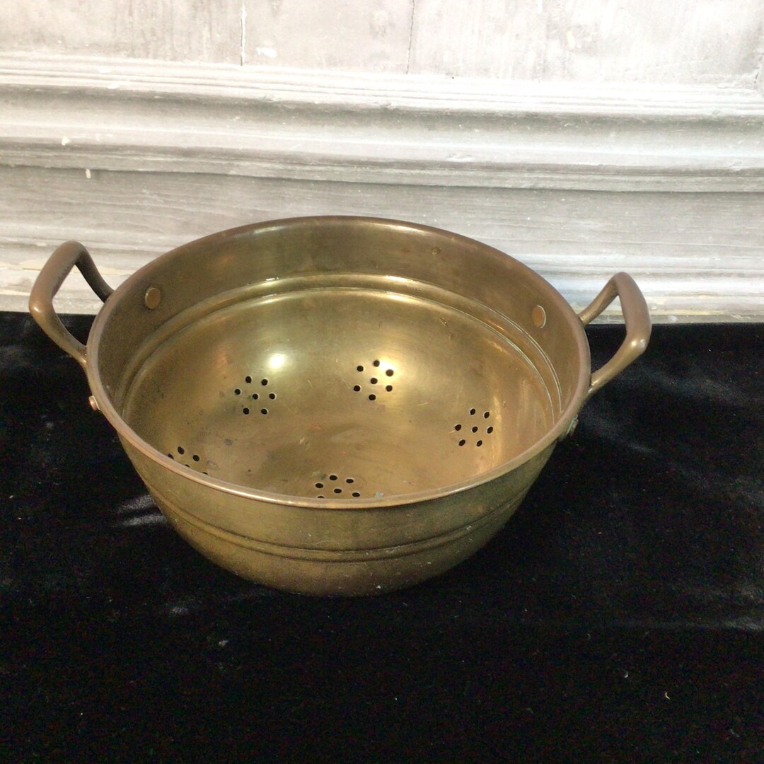 Vintage Brass Colander, Cookware, Strainer - Etsy