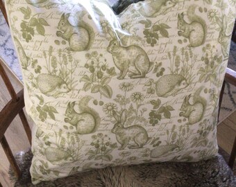 Bunny Toile Fabric - Etsy