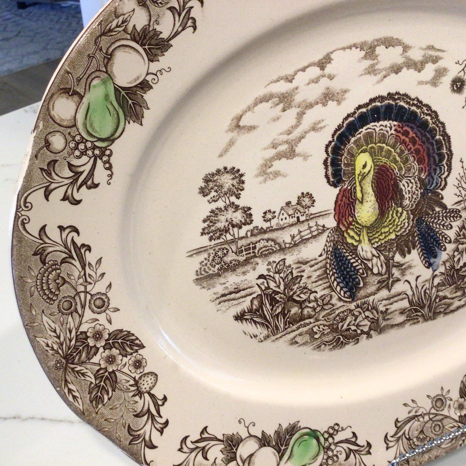 Vintage Ironstone Turkey Platter, Serving Tray, Trays and Platters - Etsy