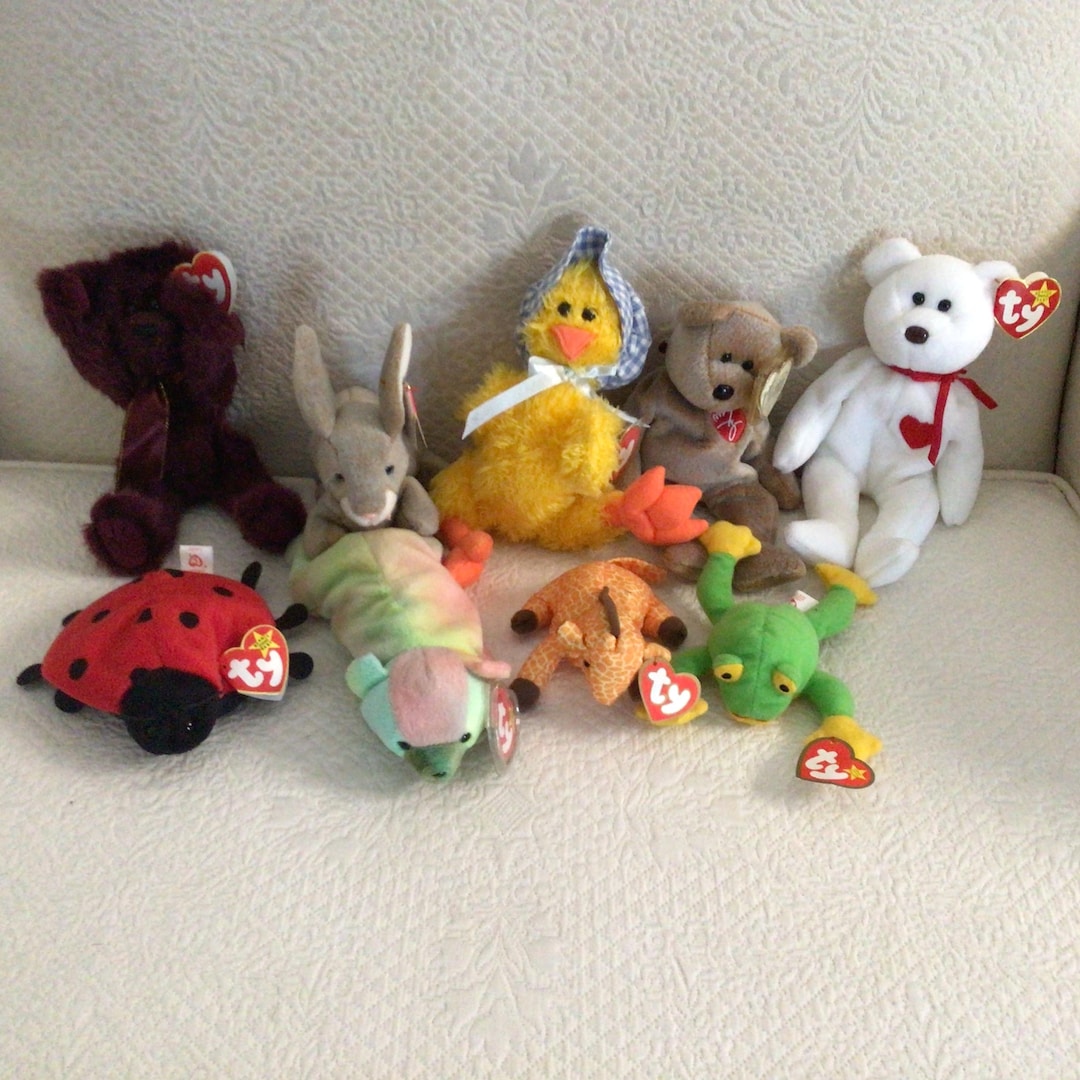 Vintage Ty Beanie Babies, Stuffed Animals, Plushies - Etsy