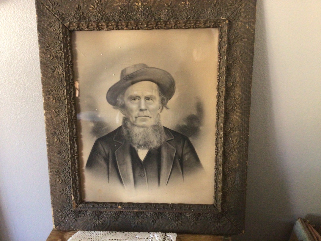 Antique Portrait of a Man, Pencil Drawing, Wall Art, Wall Hanging - Etsy