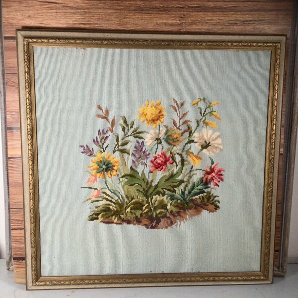 Floral Needlepoint - Etsy