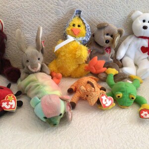 Vintage Ty Beanie Babies, Stuffed Animals, Plushies - Etsy