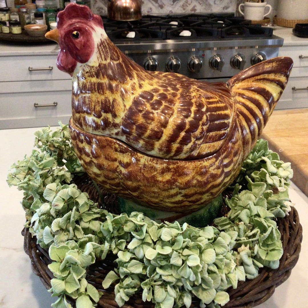 Vintage Ceramic Hen Soup Tureen, Soup Bowl, Decorative Bowls - Etsy