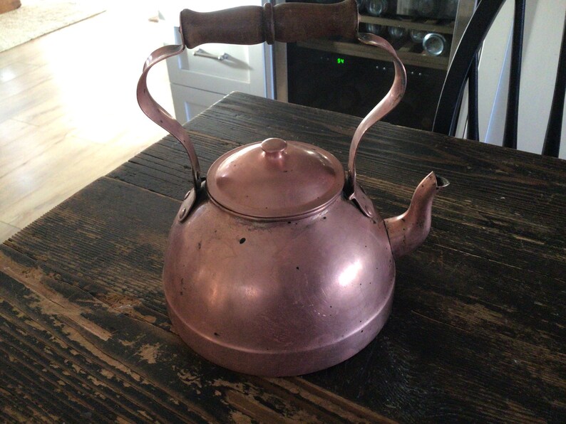 Vintage Copper Tea Kettle Vintage Copper Tea Pot - Etsy