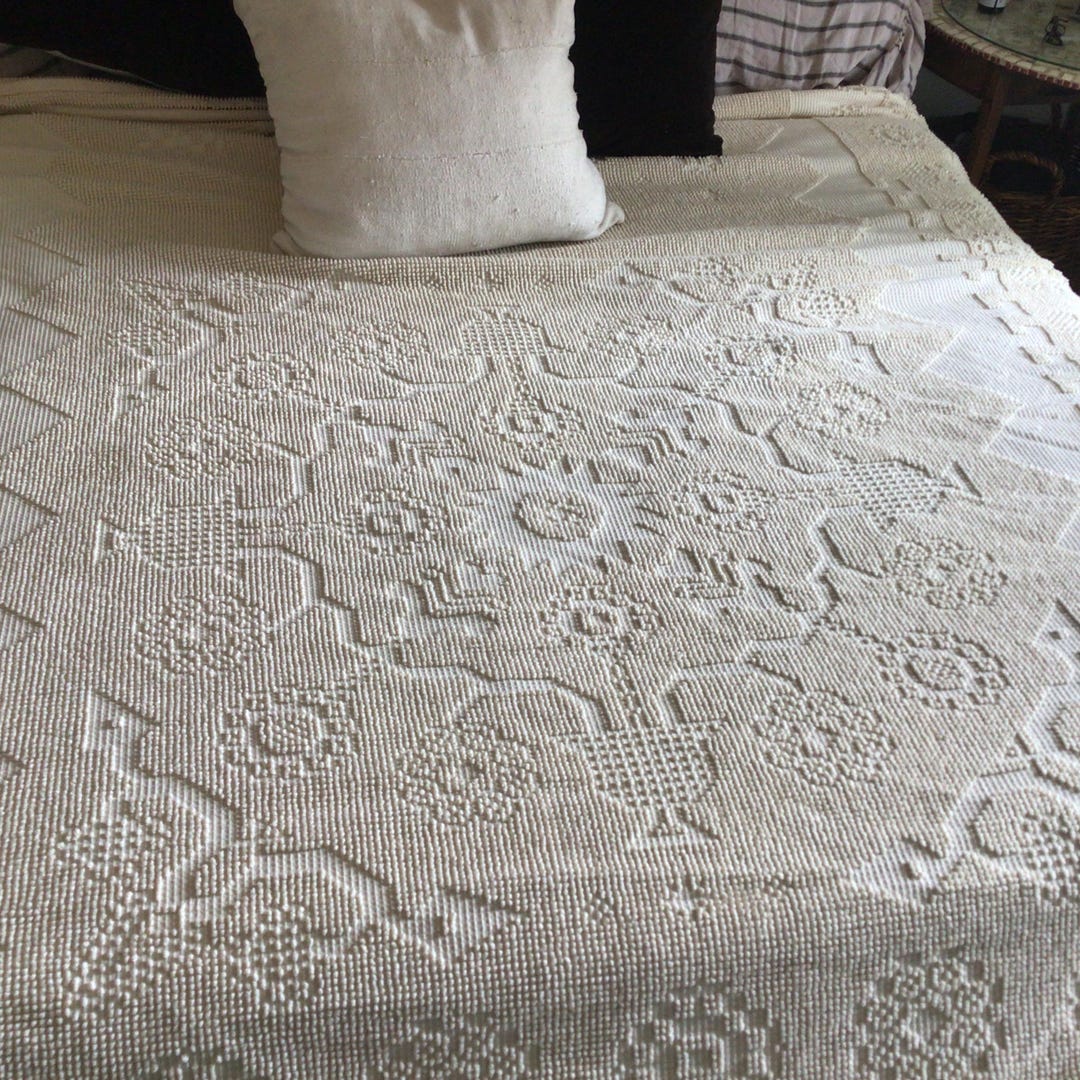 Vintage George Washington Choice Chenille Bedspread, Blankets and ...