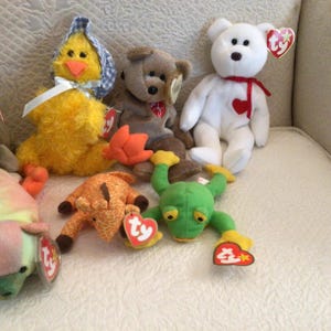 Vintage Ty Beanie Babies, Stuffed Animals, Plushies - Etsy