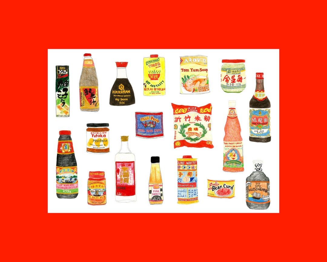 Asian Food Print (A3) - Etsy