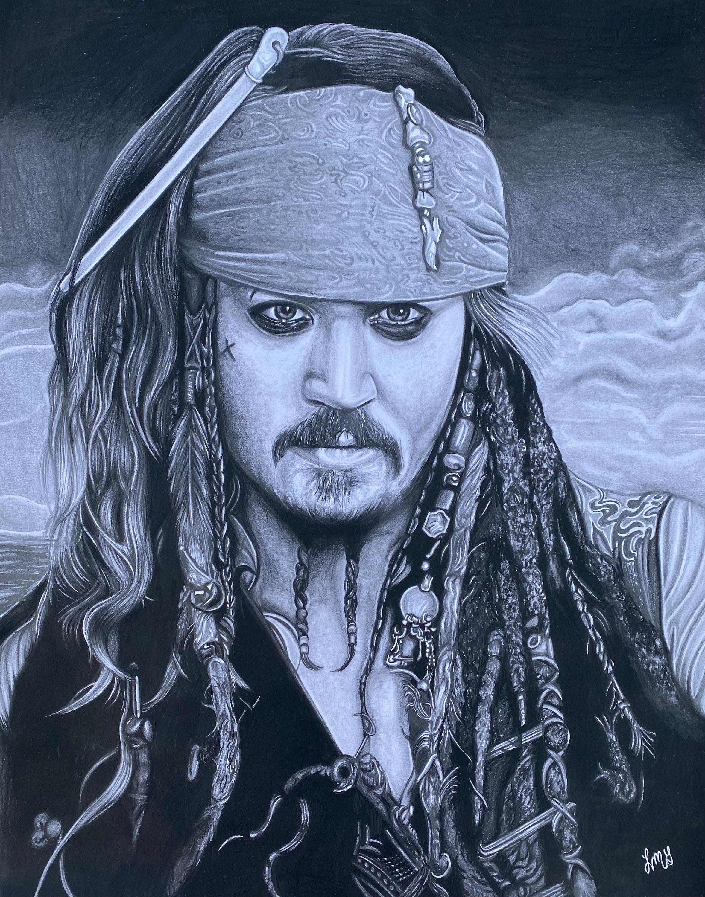 Jack Sparrow Drawing - Etsy