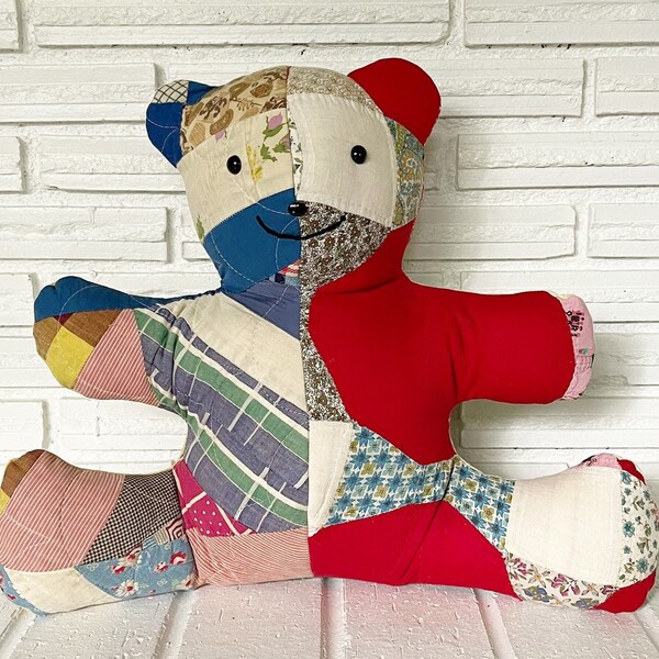 Patchwork Bear - Etsy