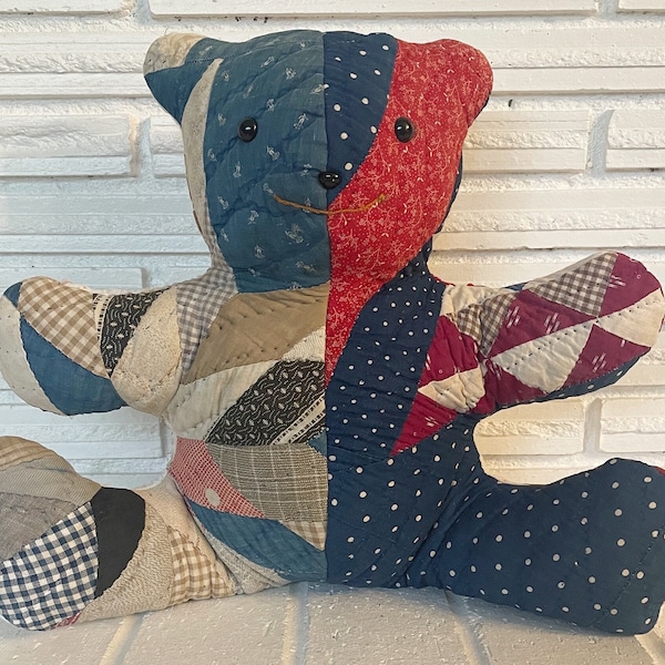 Teddy Bears Made From Old Quilts - Etsy