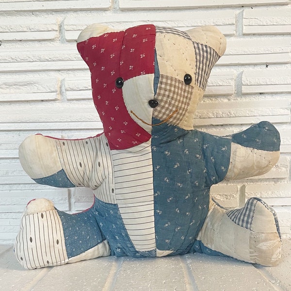 Teddy Bears Made From Old Quilts - Etsy