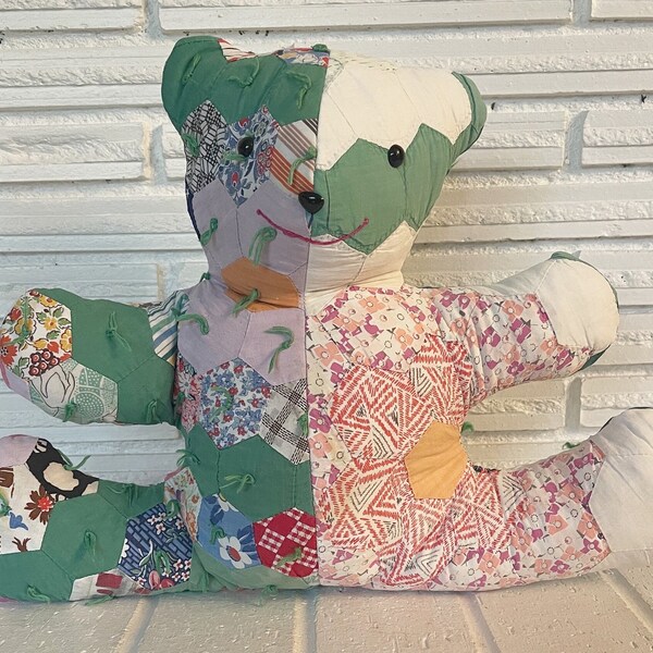 Patchwork Bear - Etsy