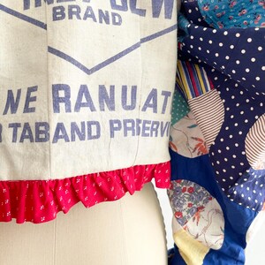 Quilt Bolero Jacket / Large / Vintage Patchwork Quilt Coat / Leg O ...