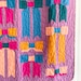 Taffy Pull Bow Quilt Throw / Modern Patchwork Colorful Quilt / Handmade ...