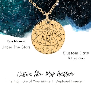 Personalized Star Map Necklace for Brother: Custom Birthday Gift - Etsy