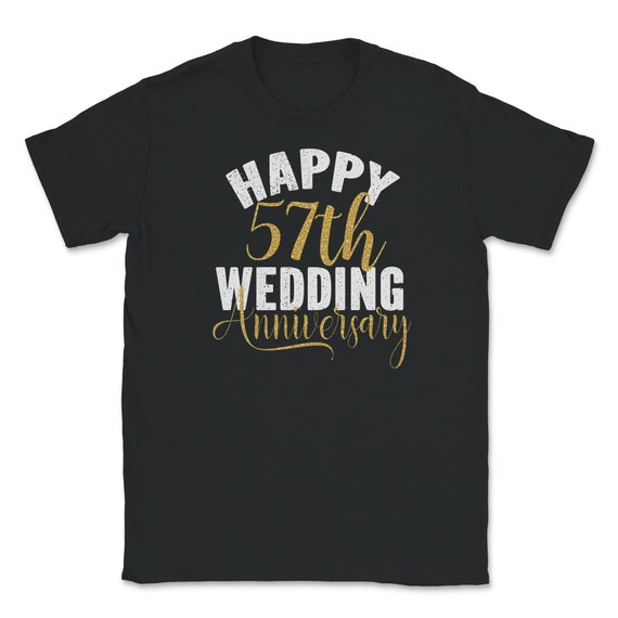 Happy 57th Wedding Anniversary Matching Gift For Couples print | Etsy