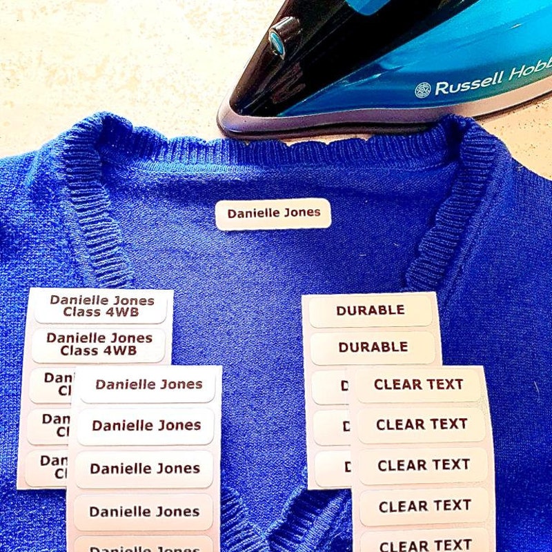 Name Tags for Clothes - Etsy UK